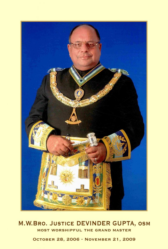 Past Grand Master – Grand Lodge of India